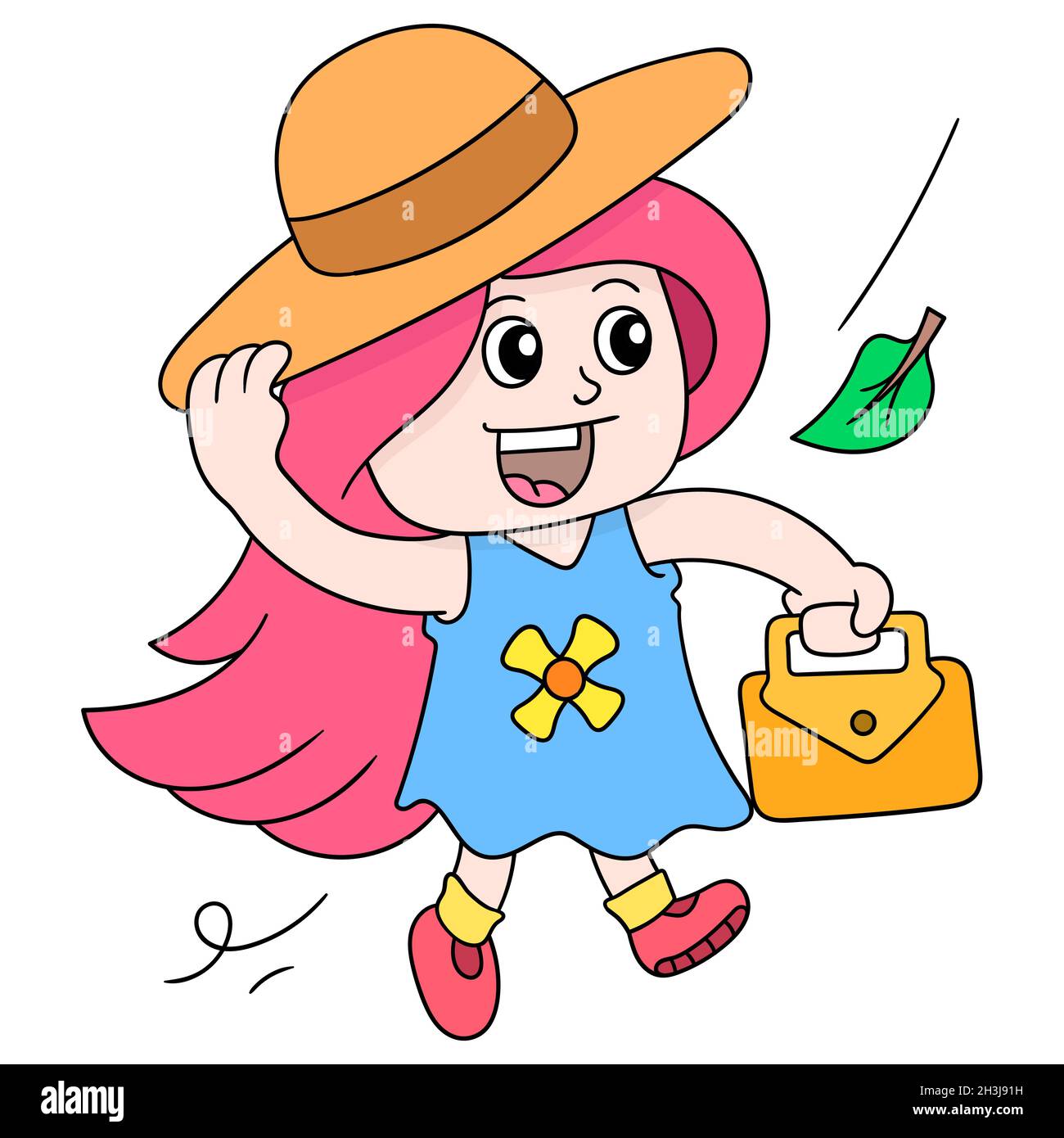 Woman face in autumn Cut Out Stock Images & Pictures - Alamy