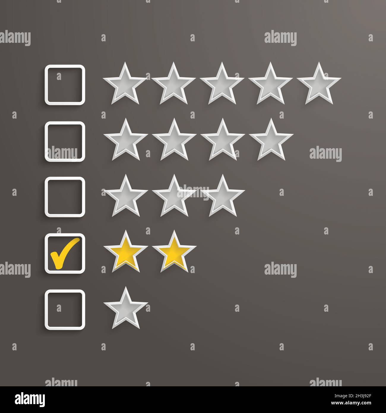 Star rating analysis hi-res stock photography and images - Alamy