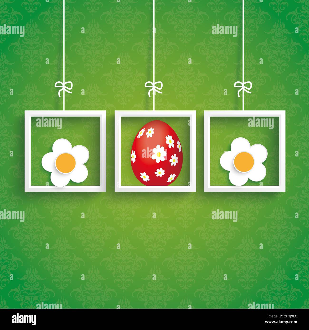 Easter greetings with flowers hi-res stock photography and images - Alamy