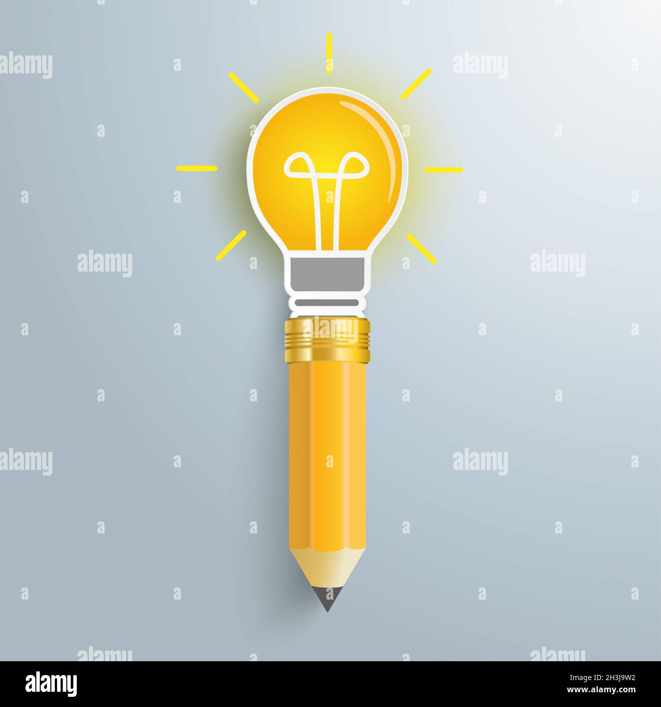 Light bulb check mark illustration hi-res stock photography and images ...