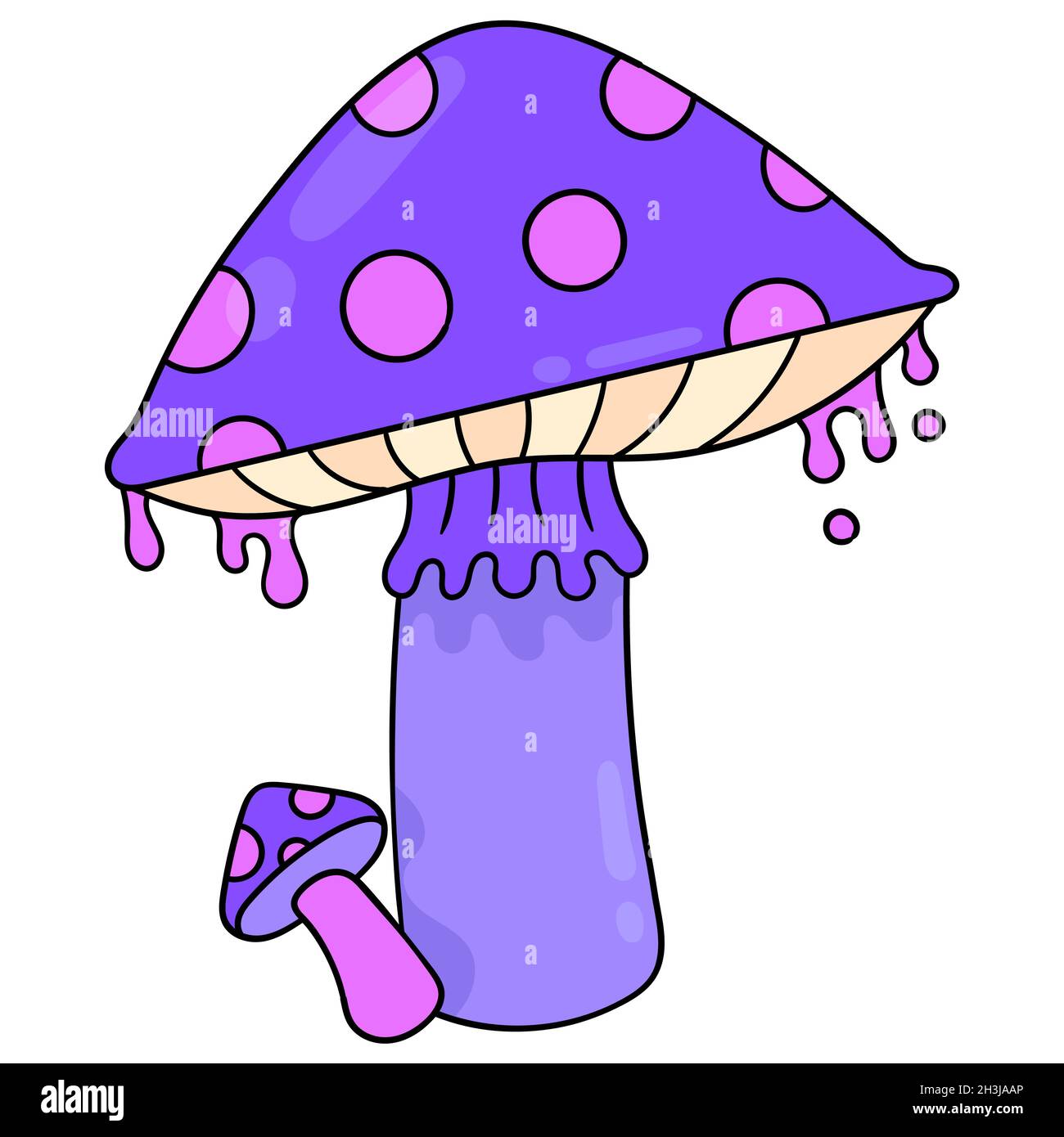 Mushroom mascot logo Stock Vector Images - Alamy