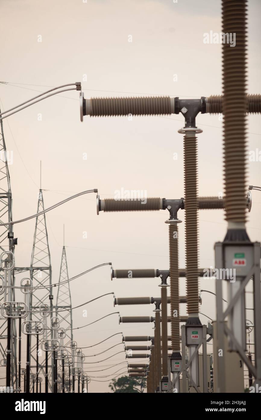 Industrial Power Lines and High Voltage Lines Electricity. High quality ...