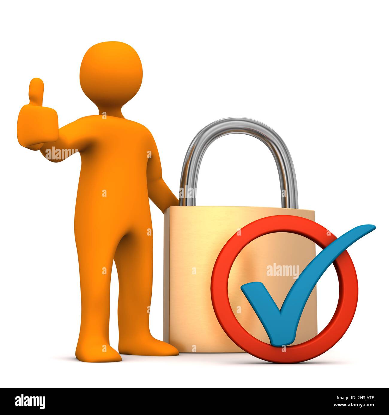 Woman lock house Cut Out Stock Images & Pictures - Alamy