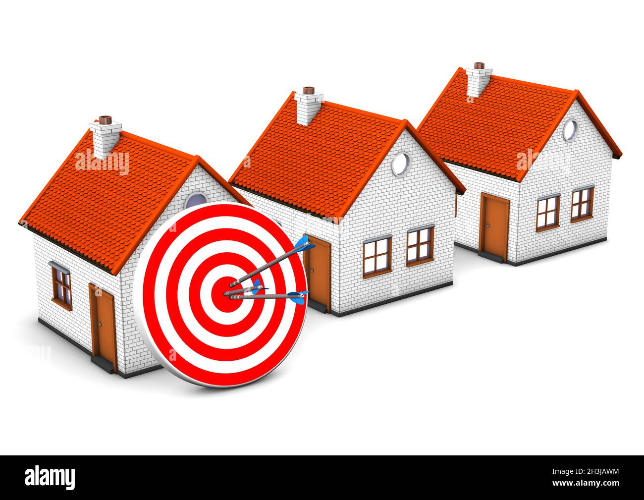 Residential homes Cut Out Stock Images & Pictures - Alamy