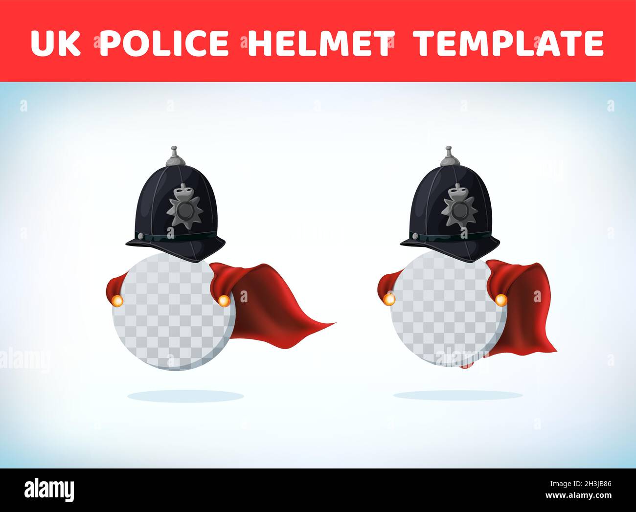 English policeman helmet. British policeman hat. Traditional authentic ...