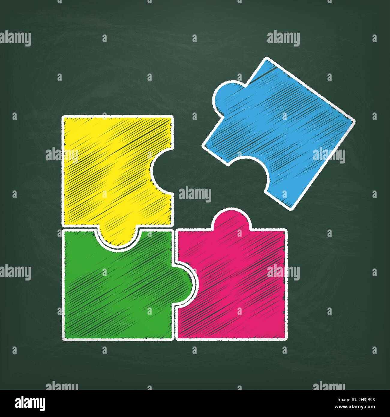 Sketch puzzle hi-res stock photography and images - Alamy