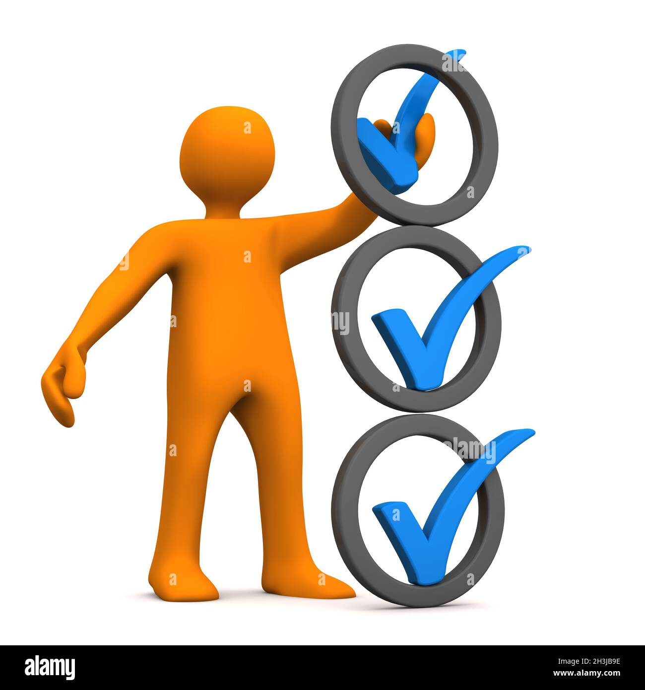 Checklist cartoon Cut Out Stock Images & Pictures - Alamy