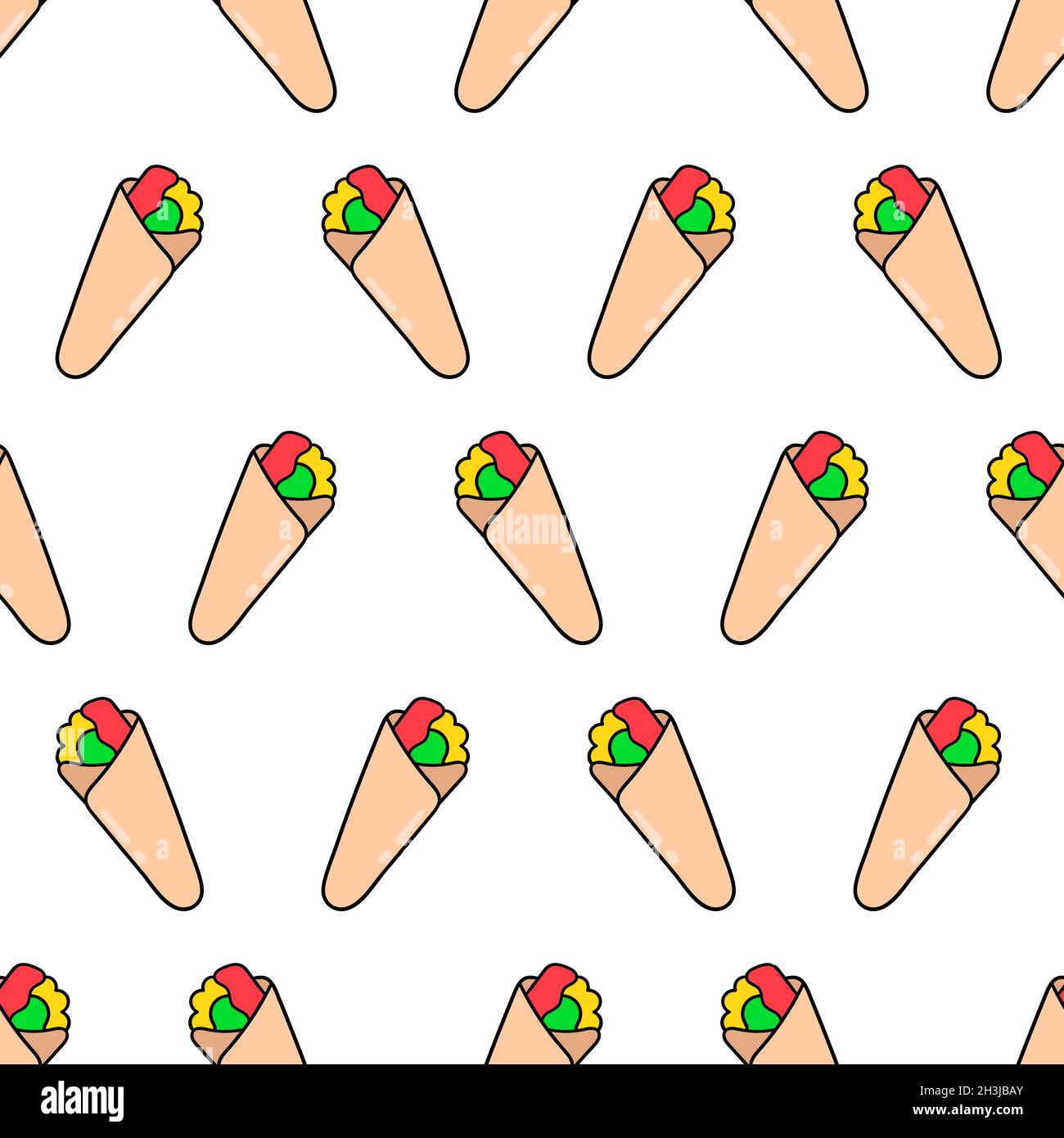 arabic kebab food seamless pattern textile print Stock Vector Image ...