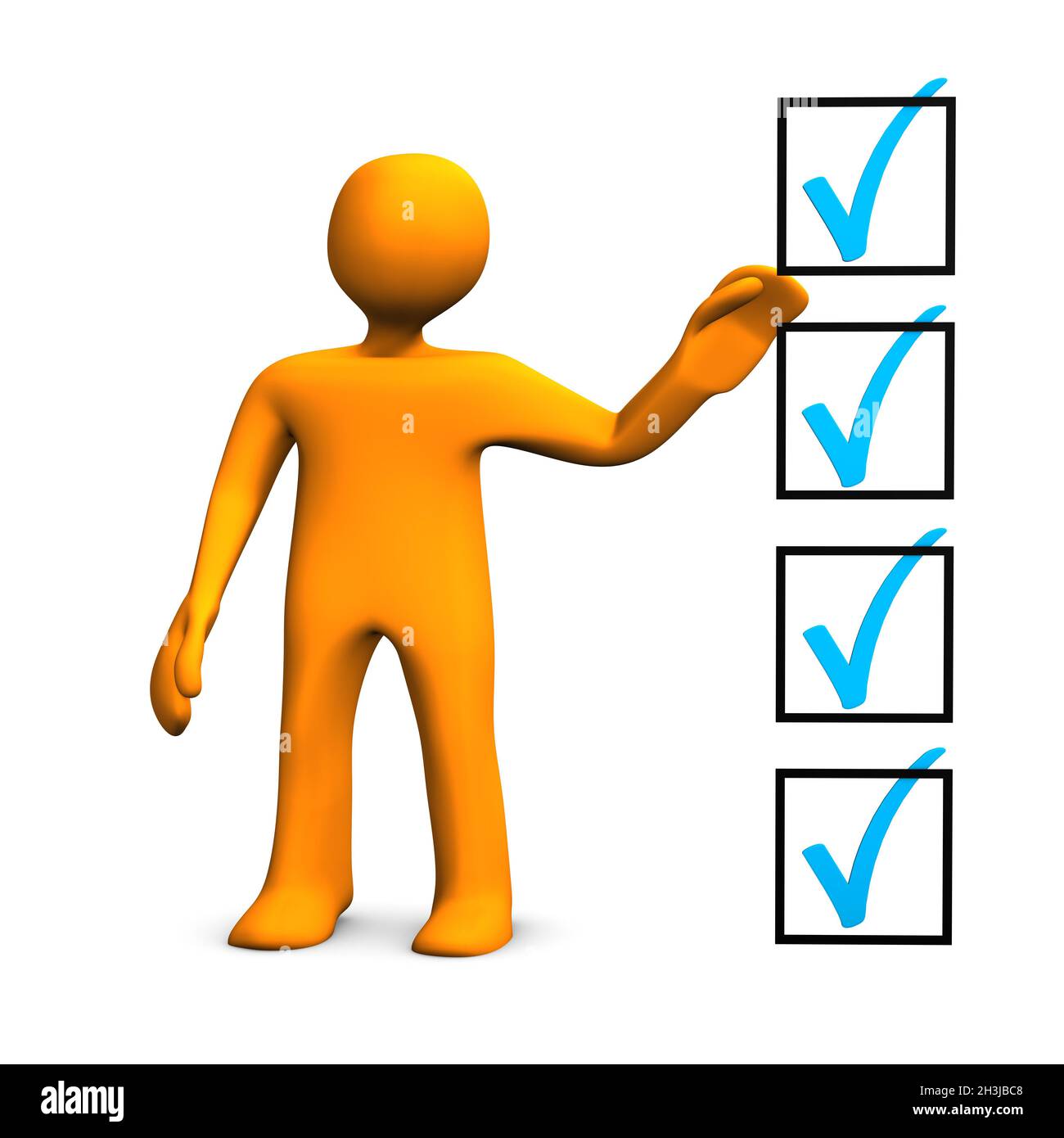 Checklist cartoon Cut Out Stock Images & Pictures - Alamy