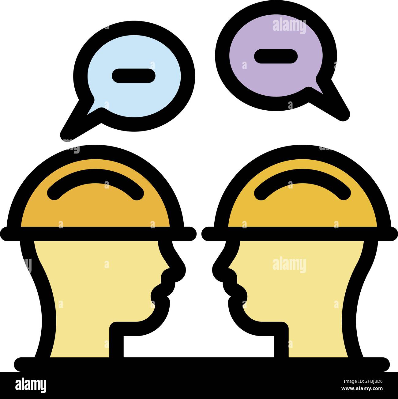 Communications engineer chat icon. Outline communications engineer chat ...
