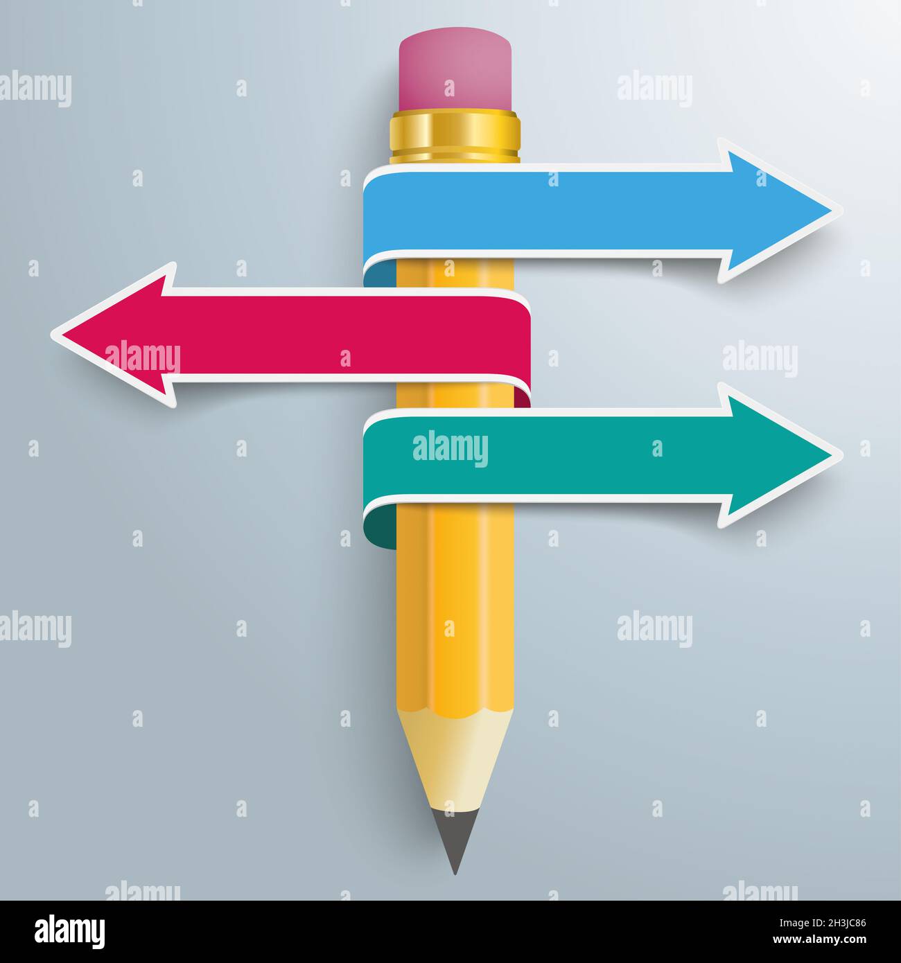 3 arrows hi-res stock photography and images - Alamy