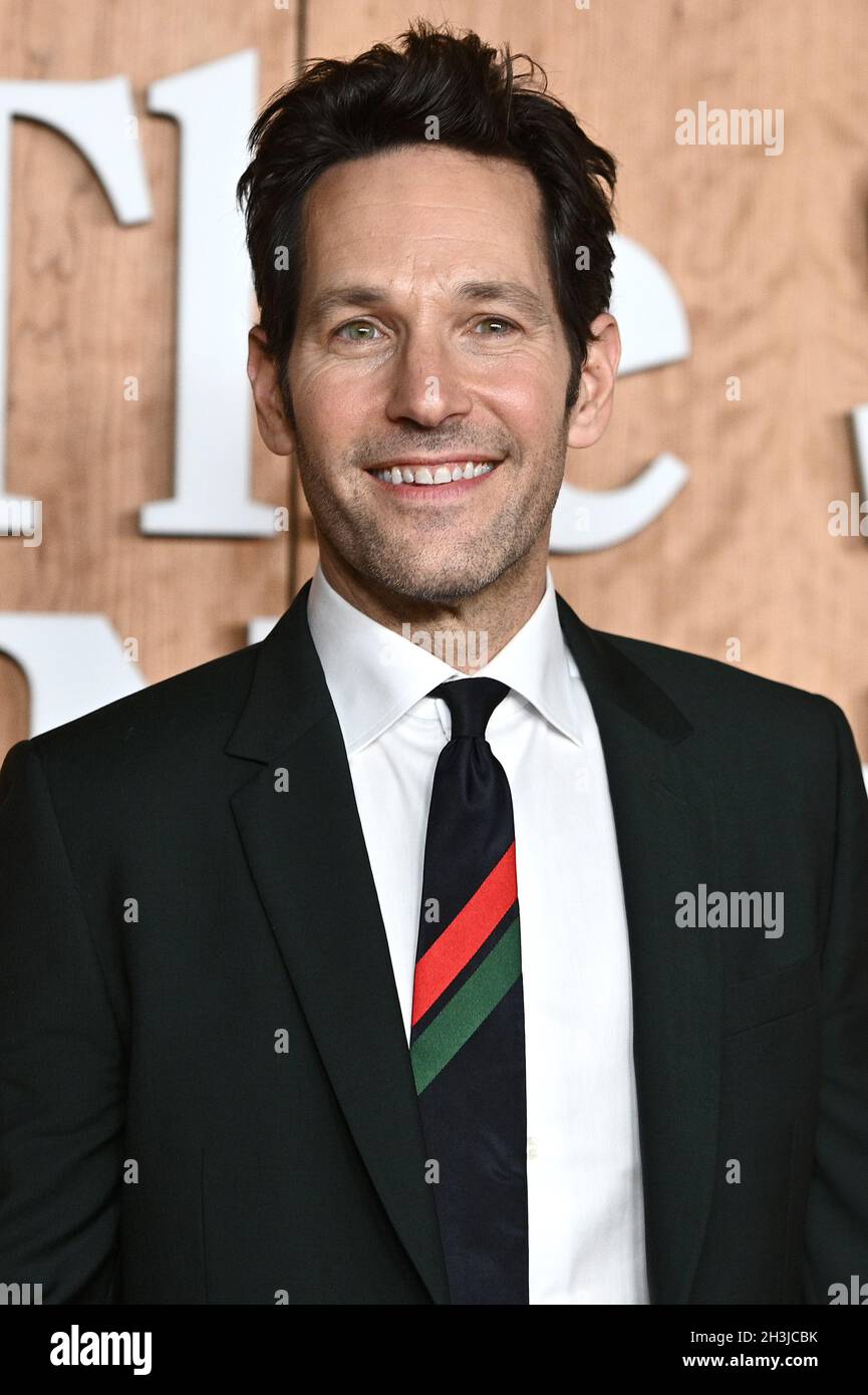 New York, USA. 28th Oct, 2021. Paul Rudd attends Apple's "The Shrink ...