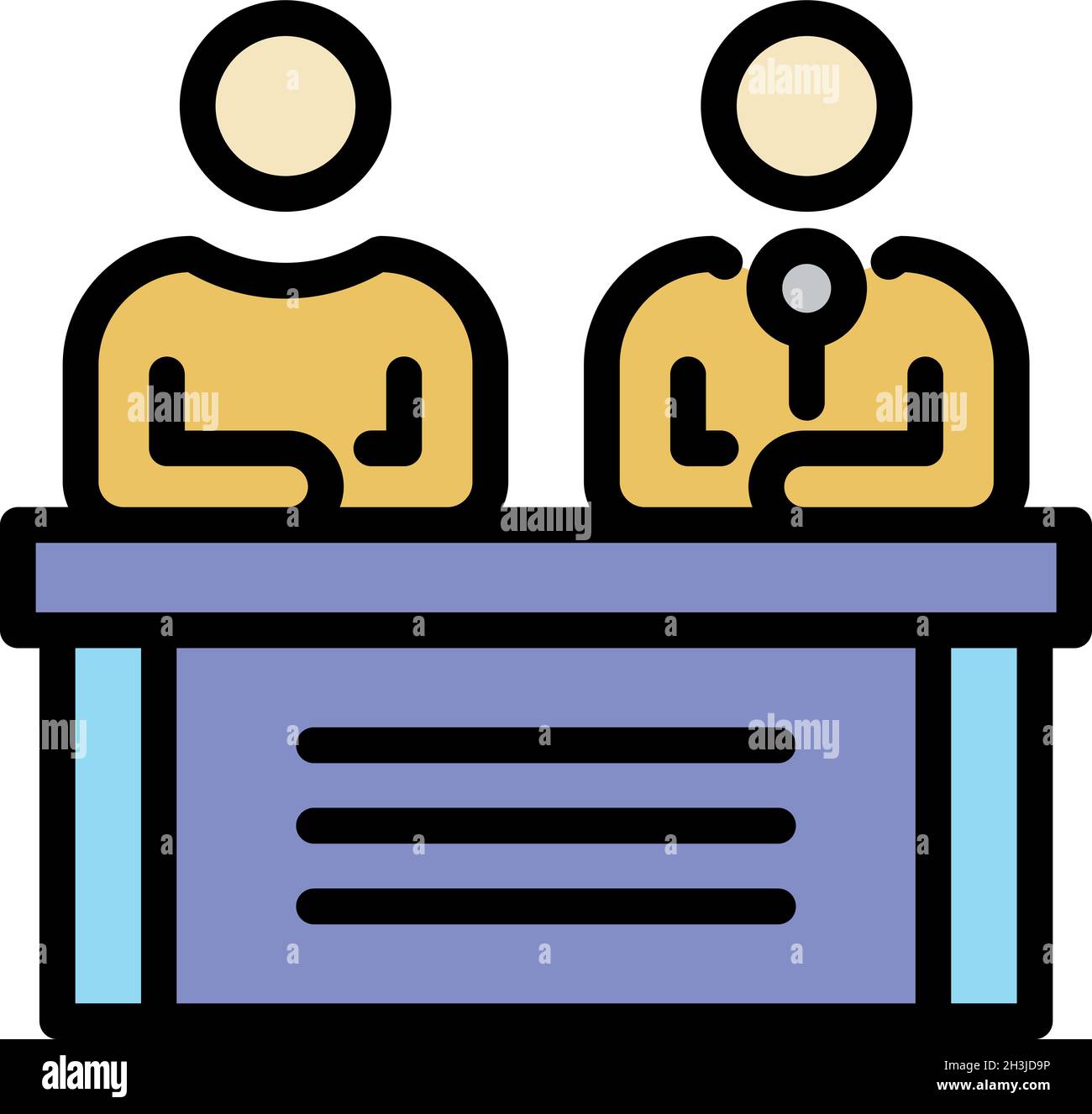 Program tv presenter icon. Outline program tv presenter vector icon ...