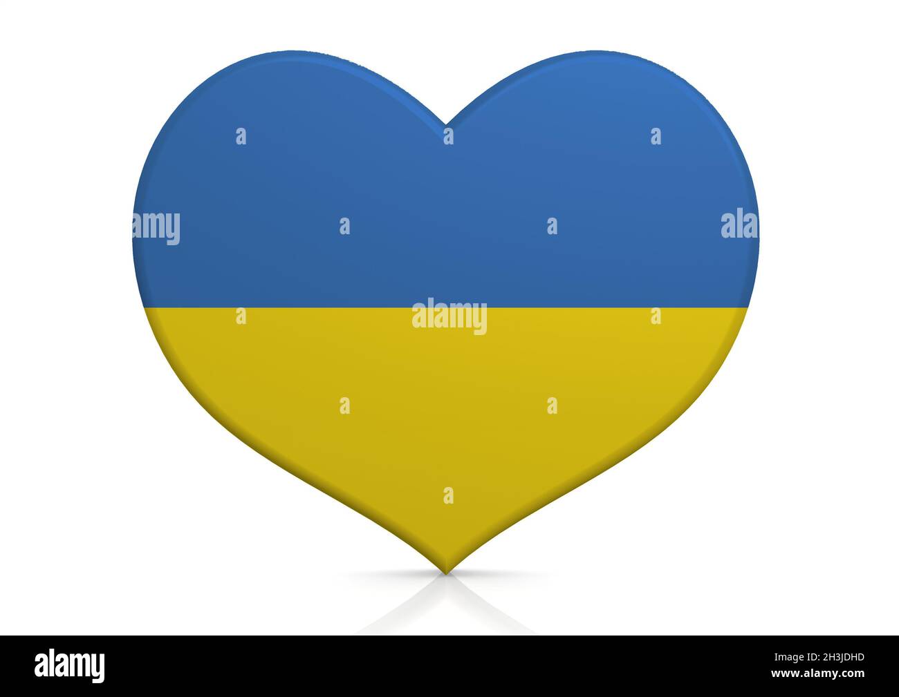 Flag ukraine heart shape Cut Out Stock Images & Pictures - Alamy