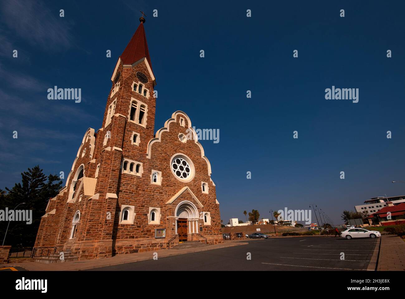 The famous Christ Church was founded in the late 1890s, Windhoek town ...