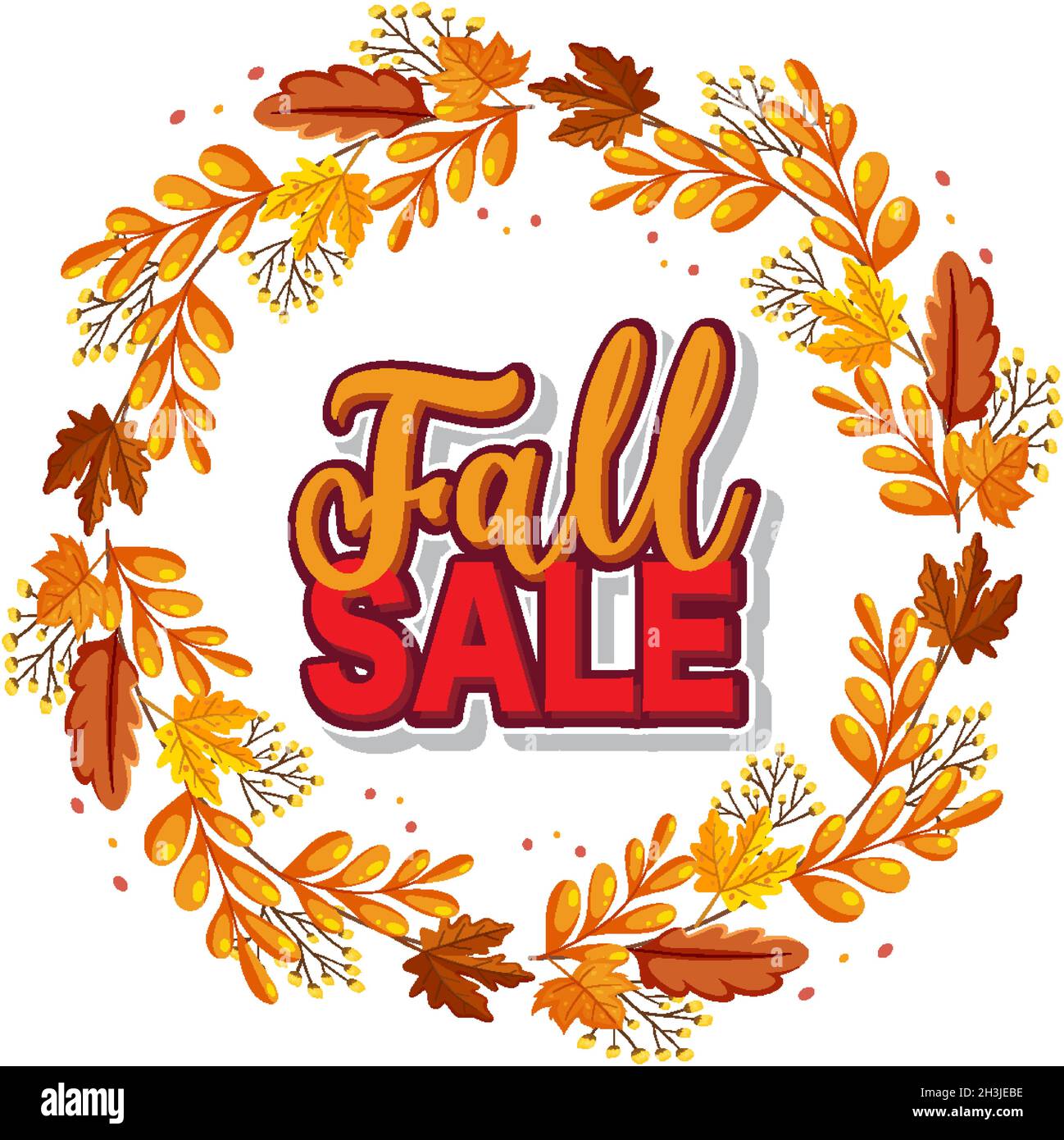 Fall sale banner template illustration Stock Vector Image & Art - Alamy