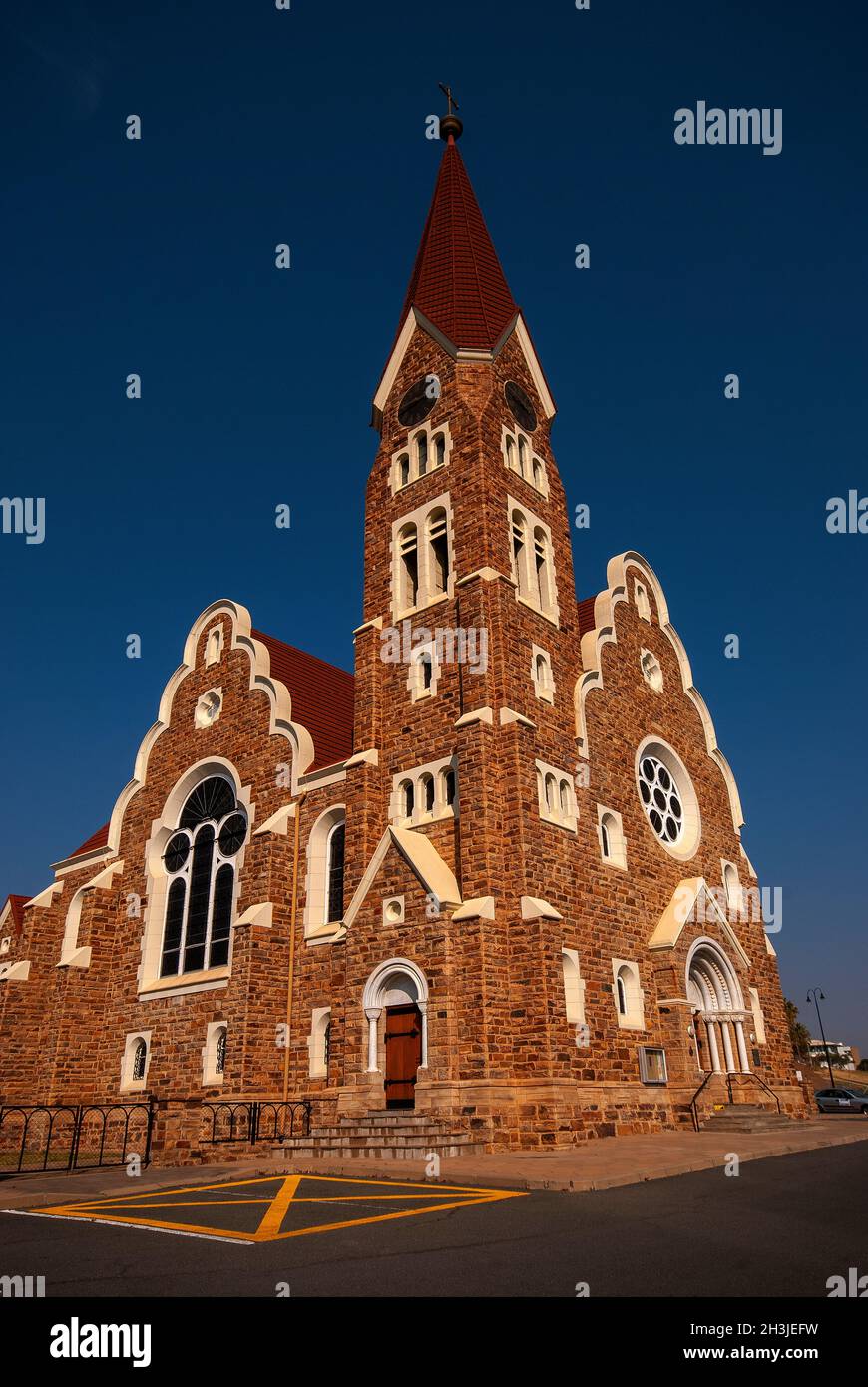 The famous Christ Church was founded in the late 1890s, Windhoek town ...