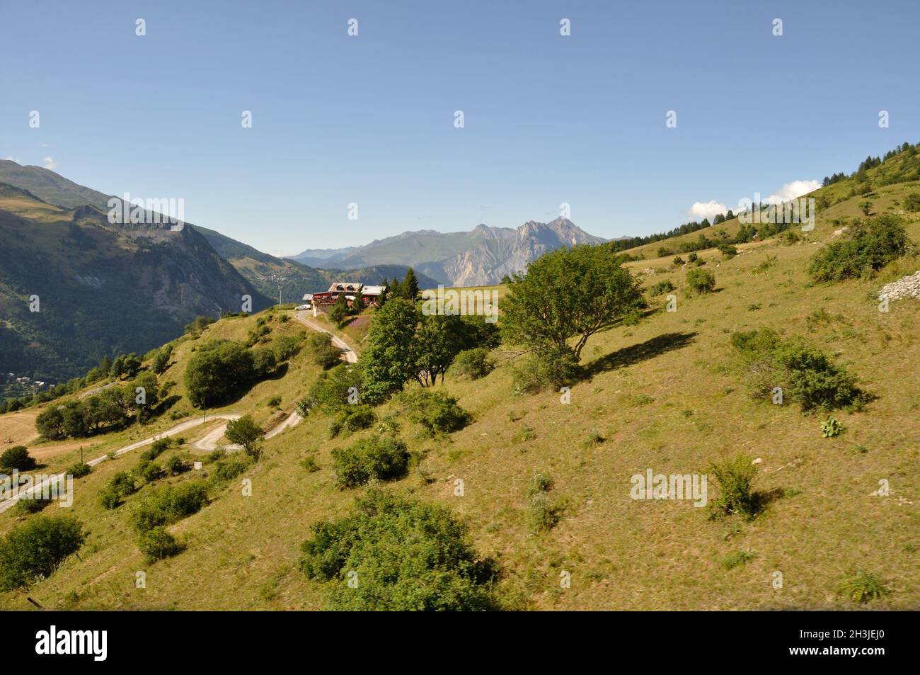 Ascent from Valloire to Brive 2 Stock Photo - Alamy