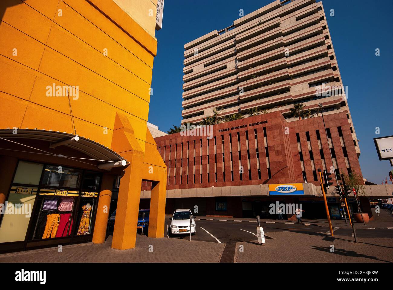 Metropolitan building at Windhoek town, the capital of Namibia Stock ...