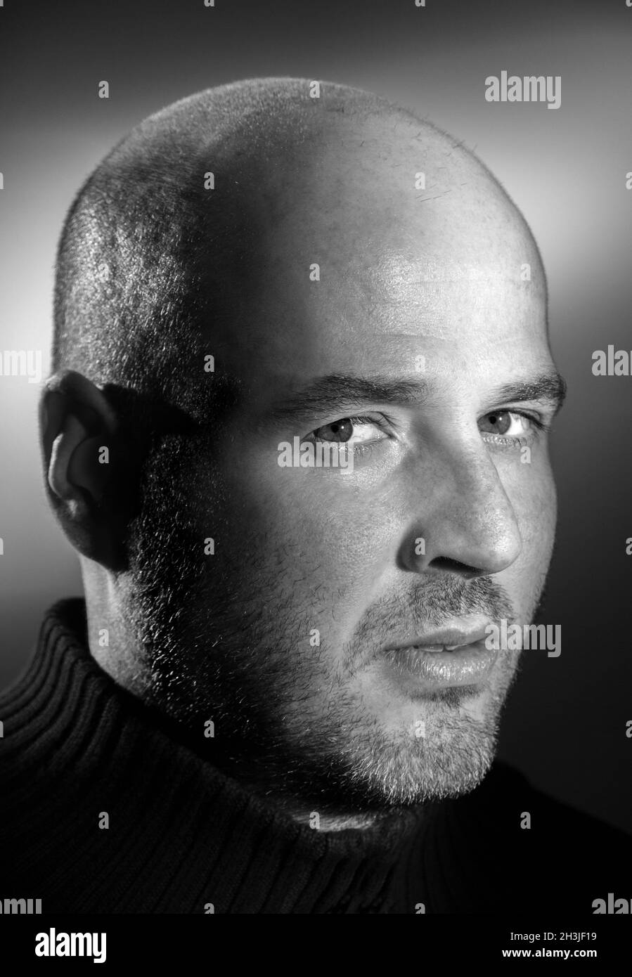 Portrait successful attractive young Black and White Stock Photos ...