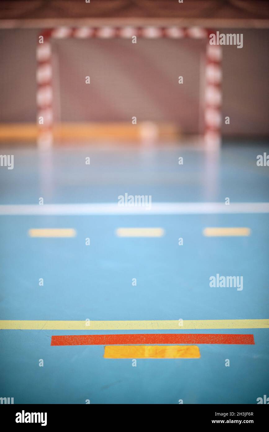 Football or handball playground Stock Photo - Alamy