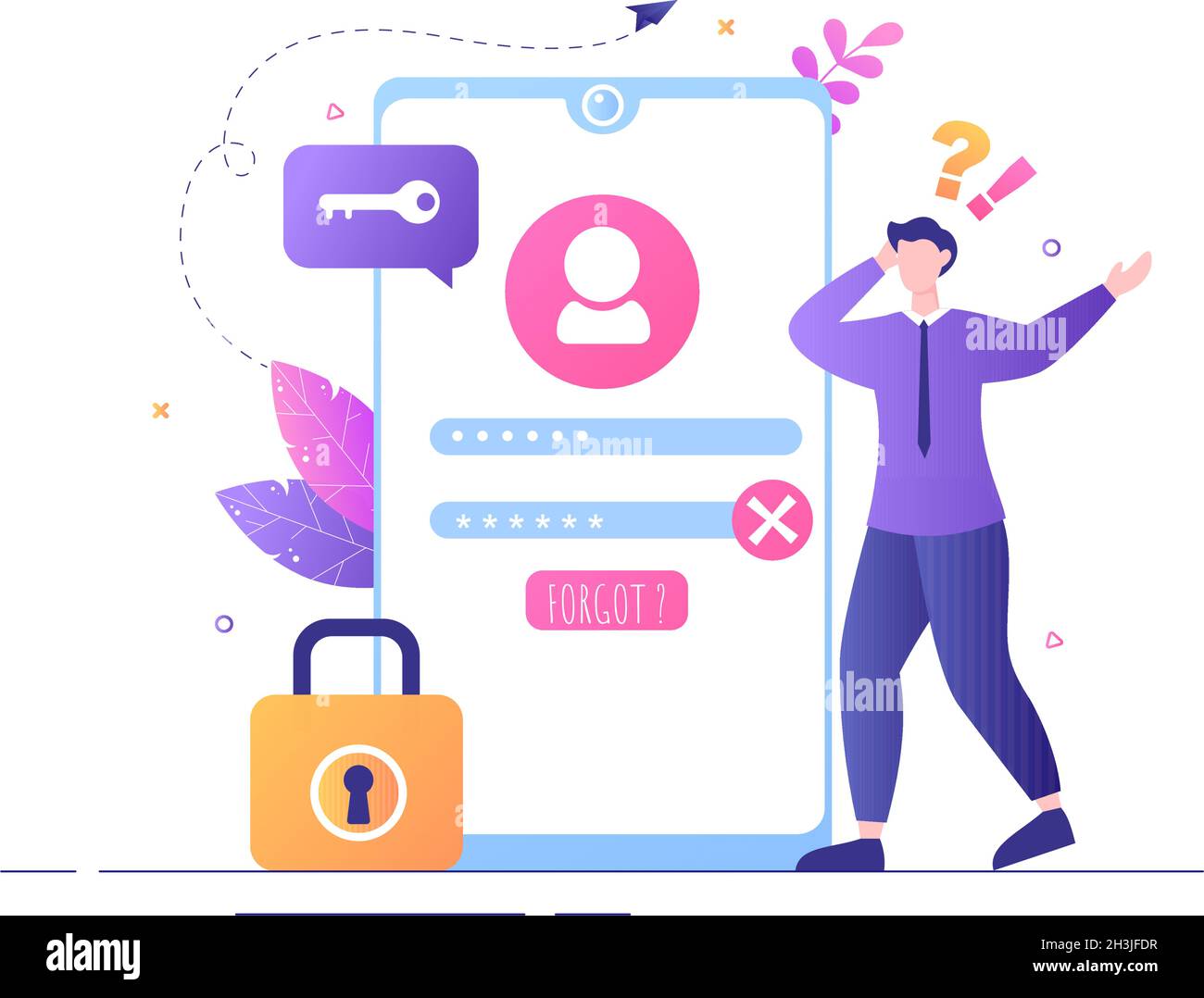Forgot Password And Account Login For Web Page Protection Security