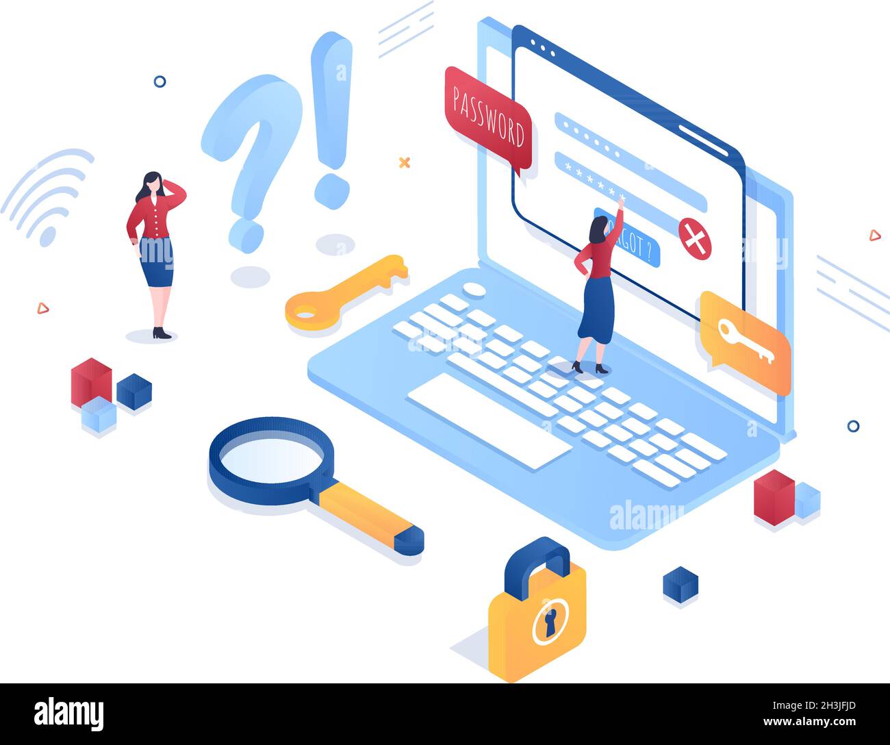 Forgot Password And Account Login For Web Page Protection Security