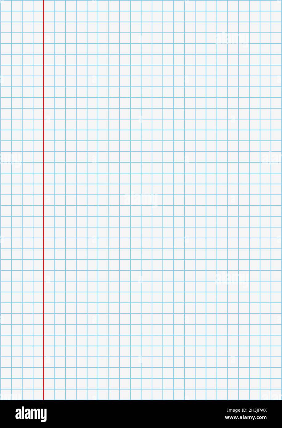 White grid notebook paper hi-res stock photography and images - Alamy