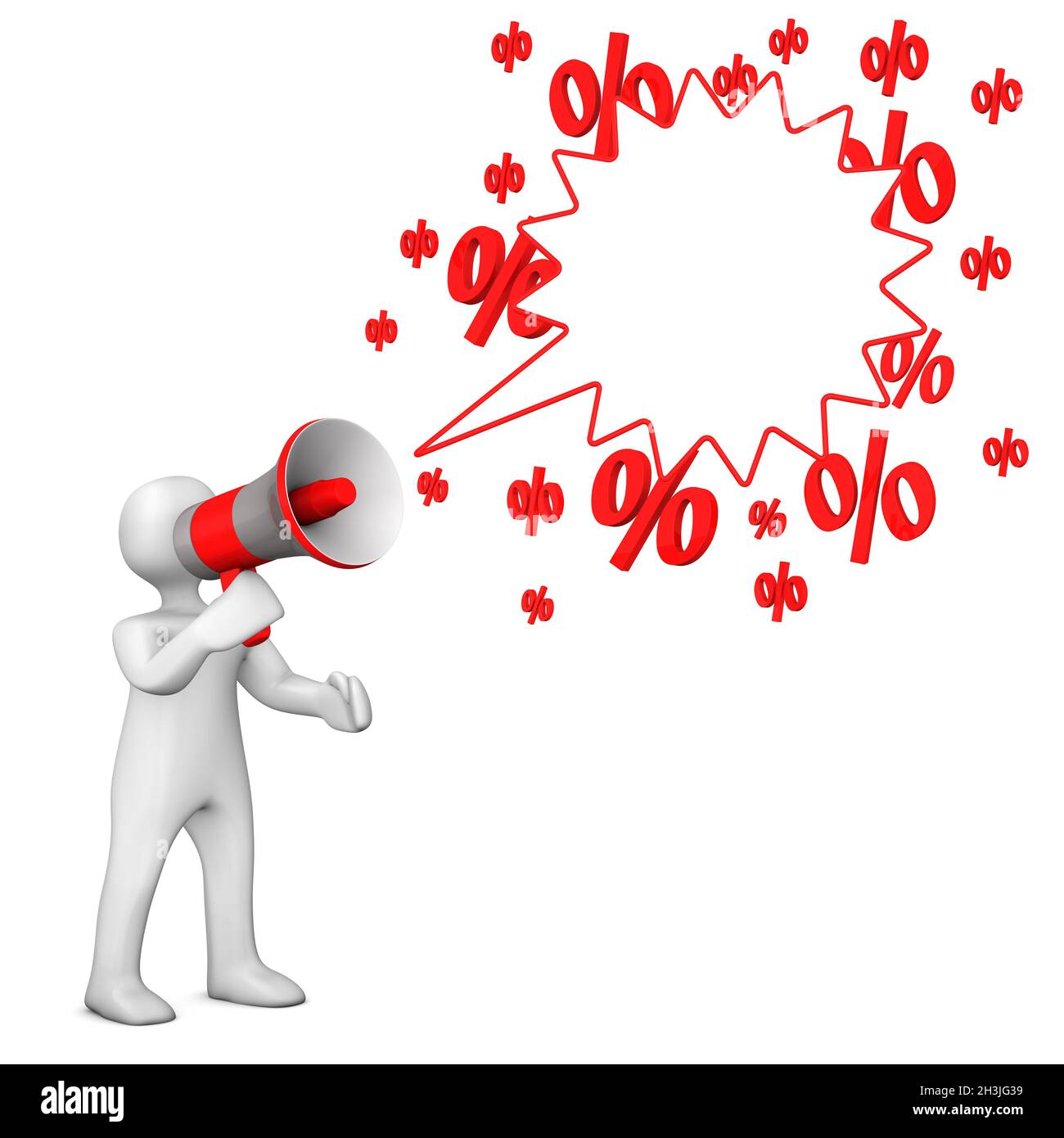 Shout speech bubble megaphone Cut Out Stock Images & Pictures - Alamy
