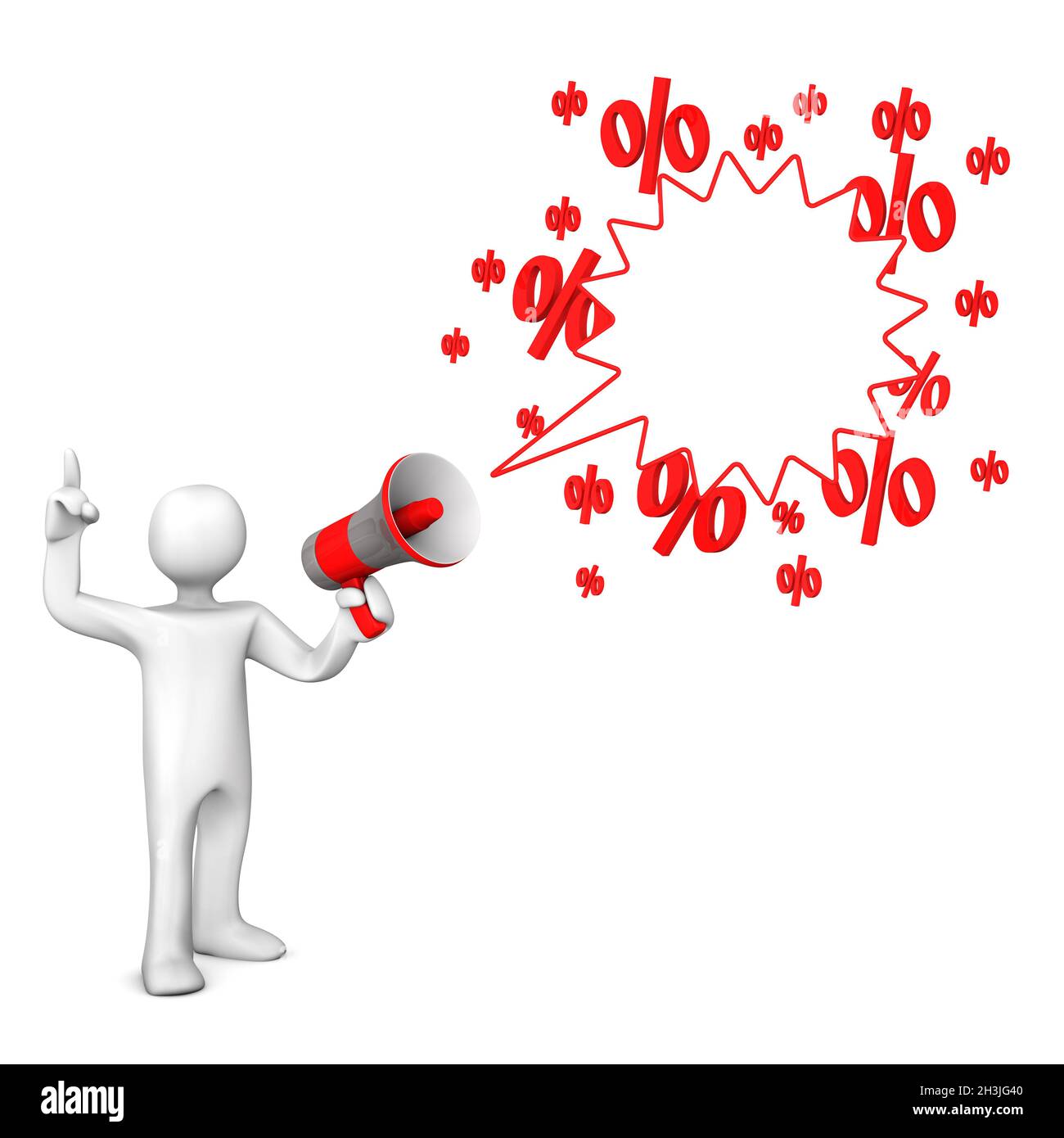 Shout speech bubble megaphone Cut Out Stock Images & Pictures - Alamy