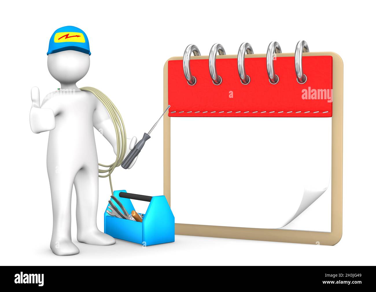 Electrician construction cartoon hi-res stock photography and images ...