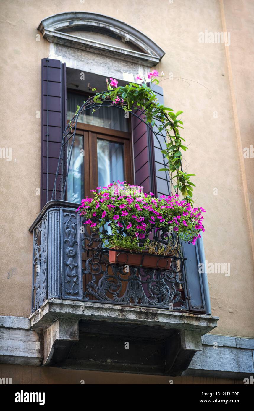 Window in an old building in Venice, Italy Stock Photo - Alamy