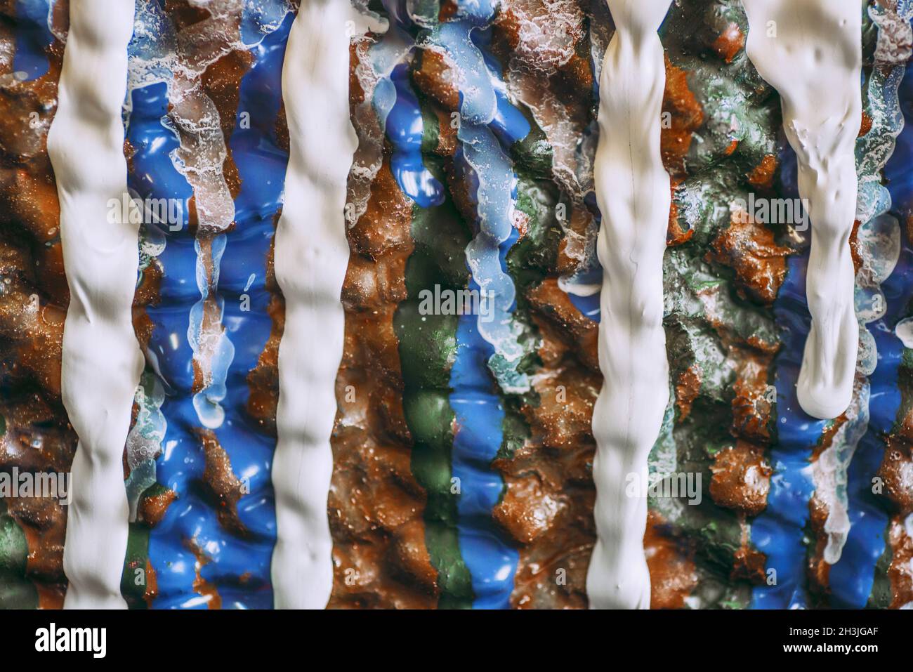 Colorful drops of wall painting macro texture background Stock Photo ...