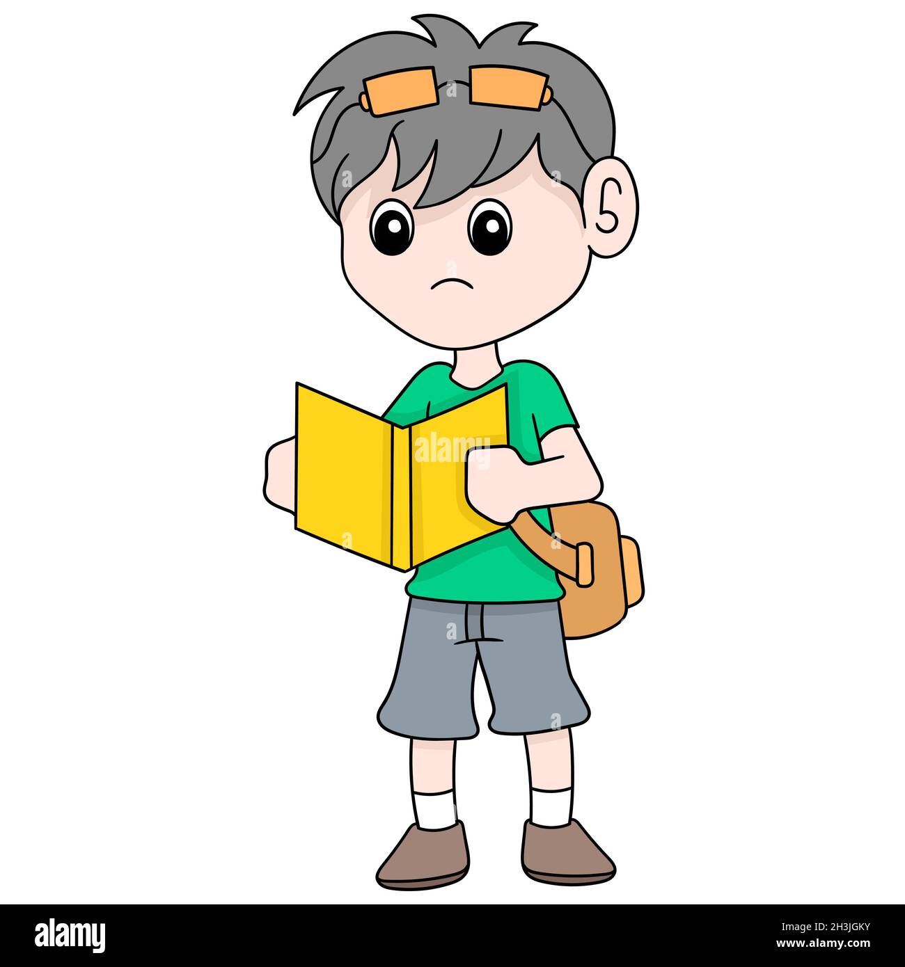 Go to school cartoon hi-res stock photography and images - Alamy