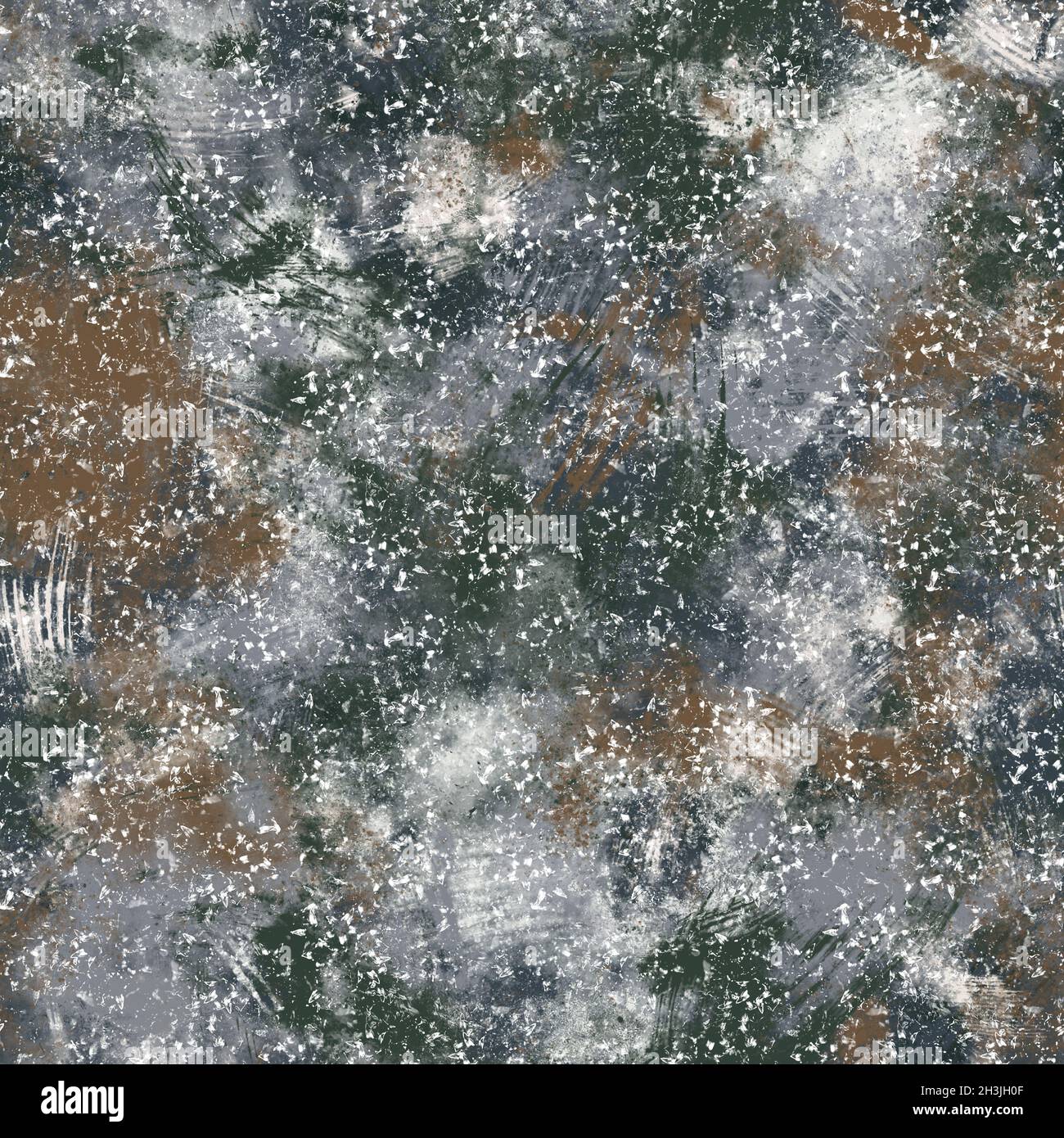 Seamless neutral tan and white distressed grungy motif surface pattern ...
