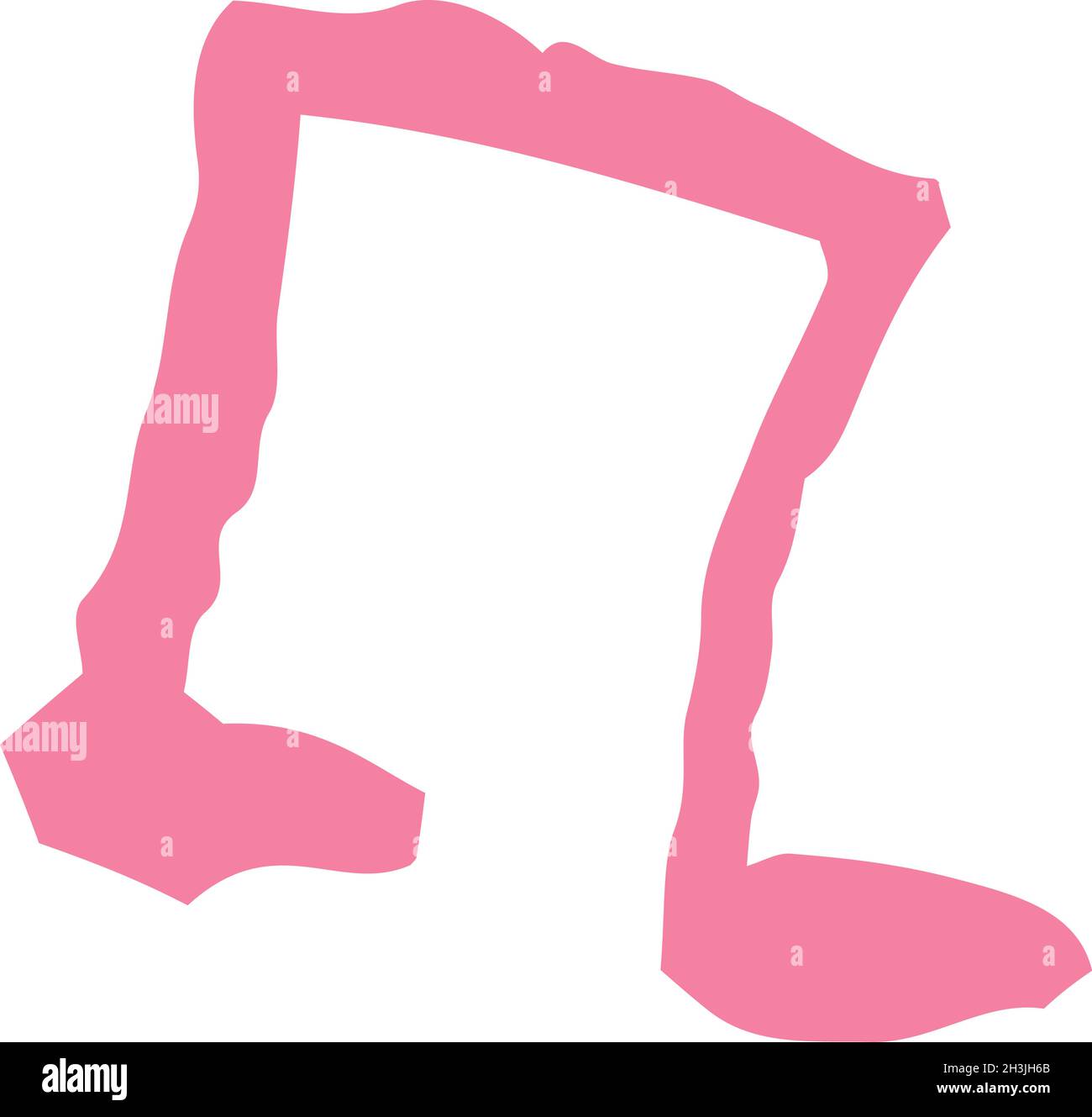 This is a illustration of Cute musical note scribbles drawn by children ...