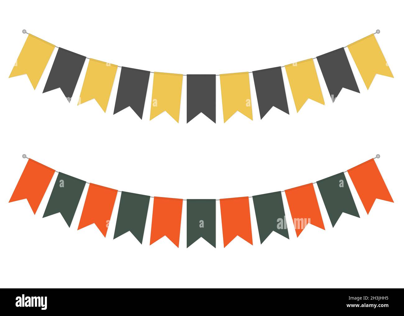 Craft Supplies & Tools Hanging bunting pennant banners clip art Summer ...