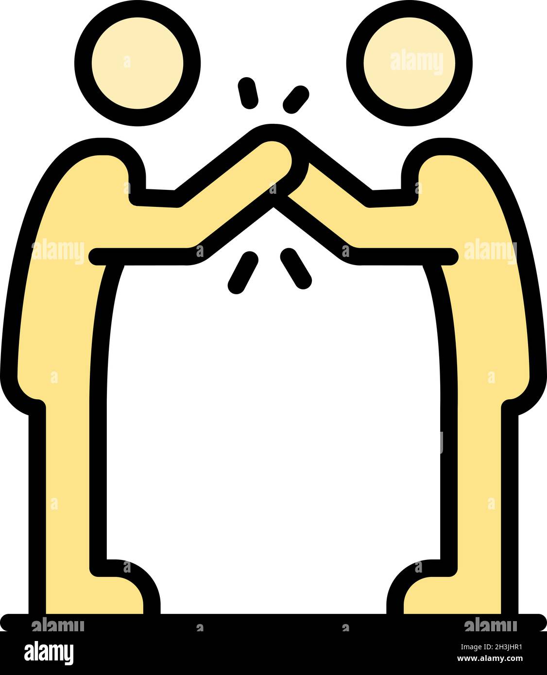 Competition arm wrestle icon. Outline Competition arm wrestle vector ...