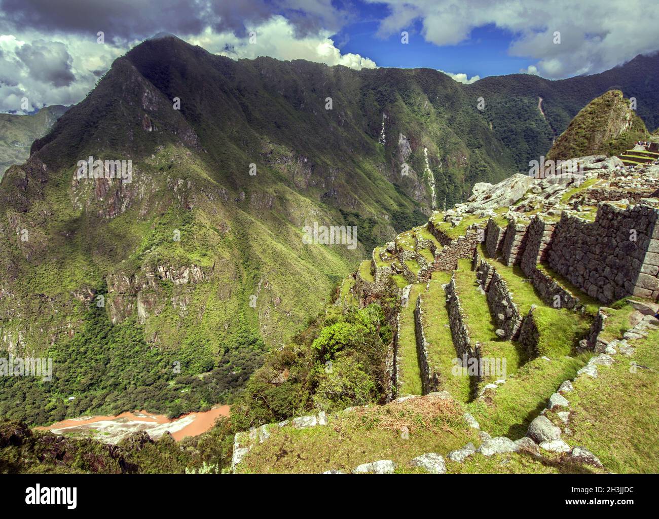 Inca city Machu Picchu (Peru Stock Photo - Alamy
