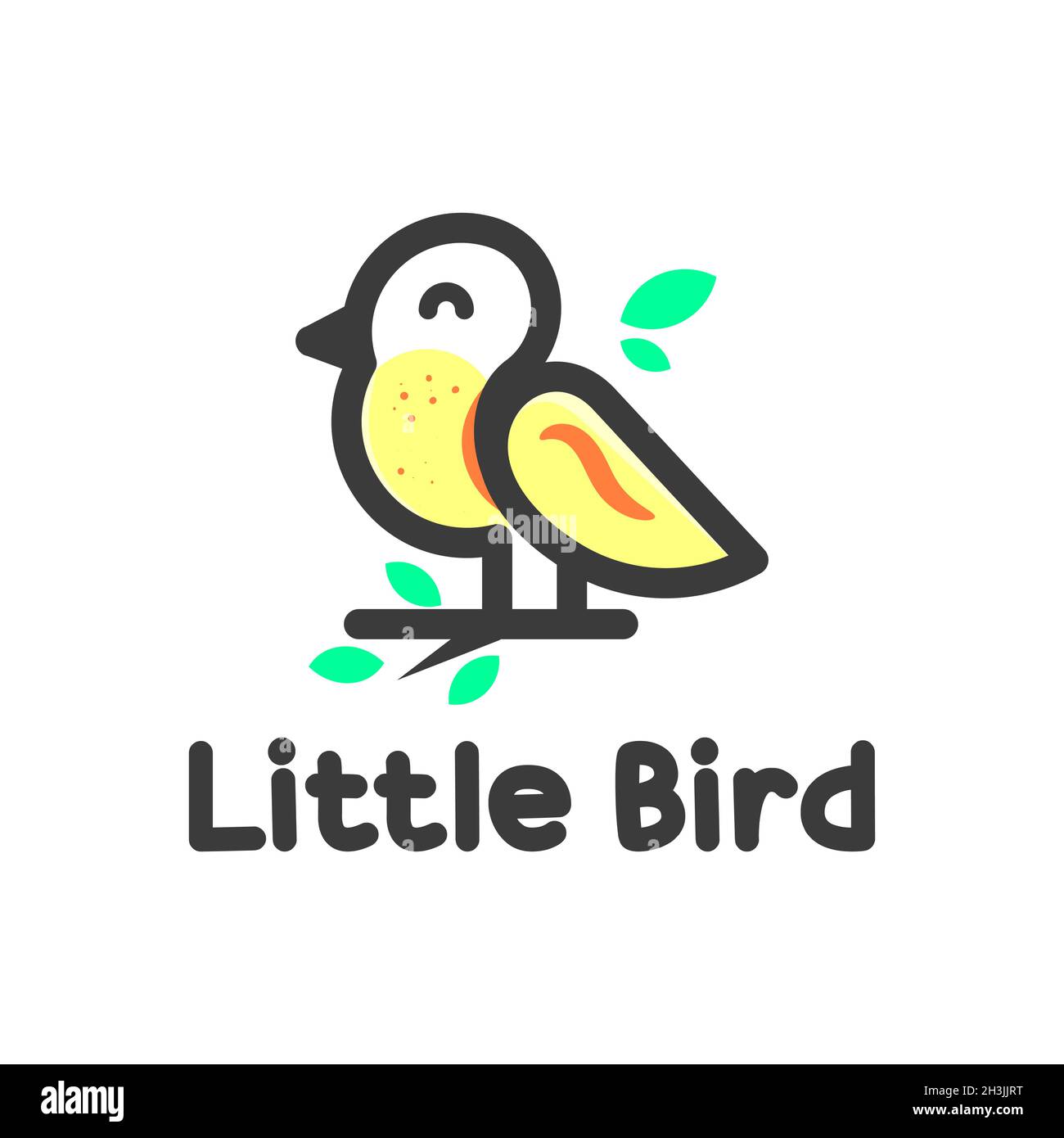 CUTE LITTLE BIRD LOGO Stock Vector Image & Art - Alamy