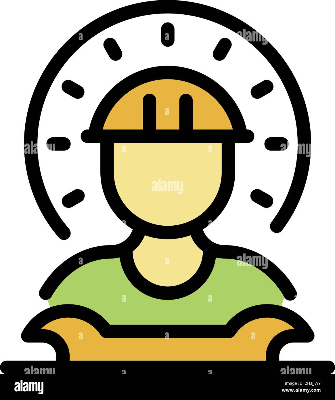 Professional communications engineer icon. Outline professional ...