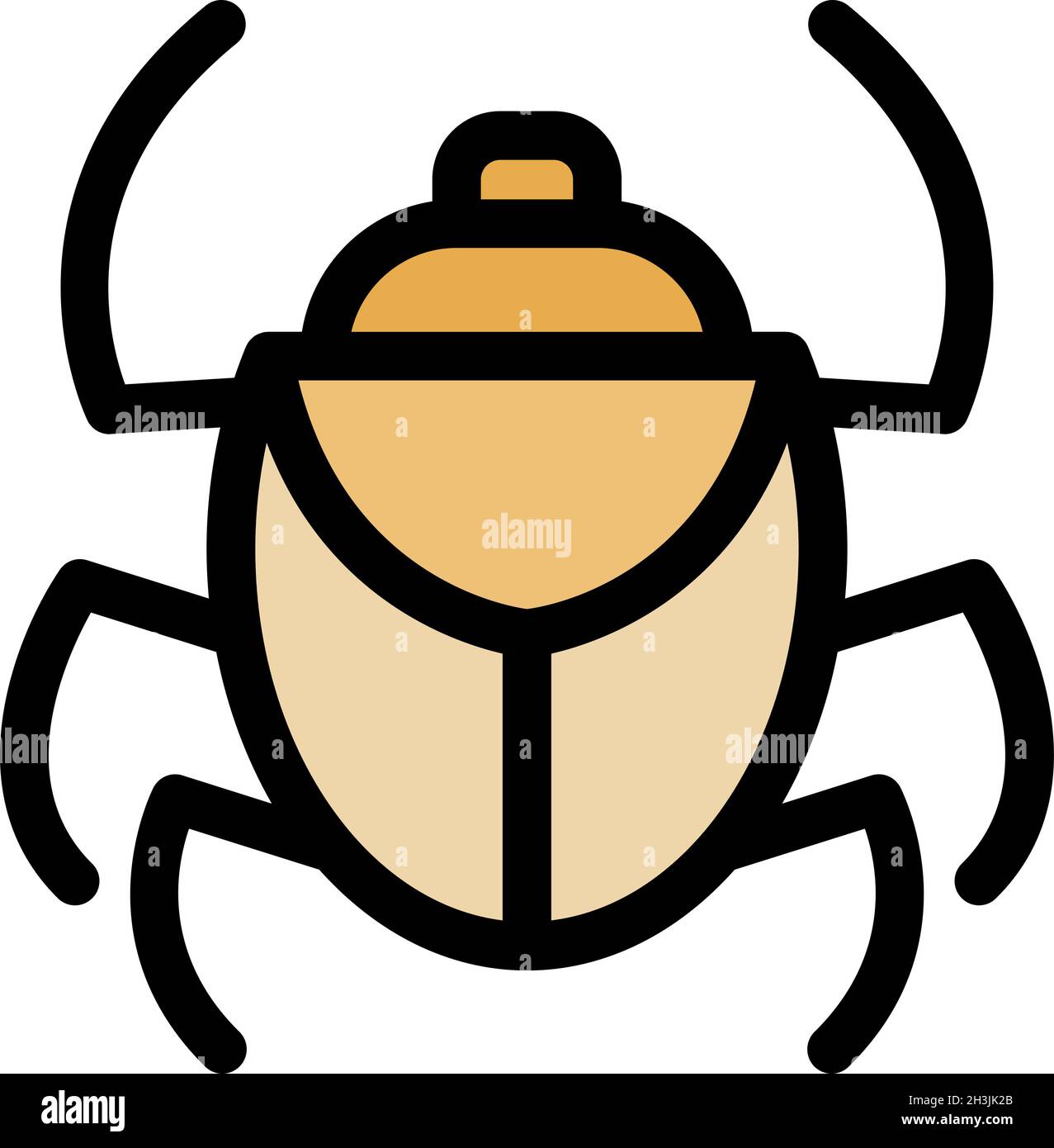Forest scarab beetle icon. Outline forest scarab beetle vector icon ...