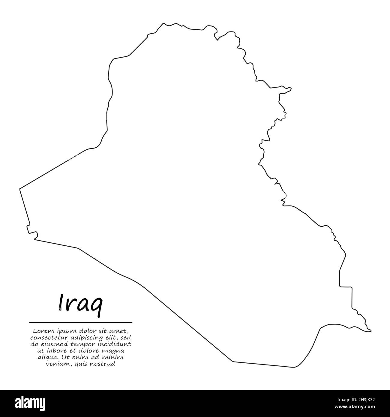 Vintage iraq map hi-res stock photography and images - Alamy
