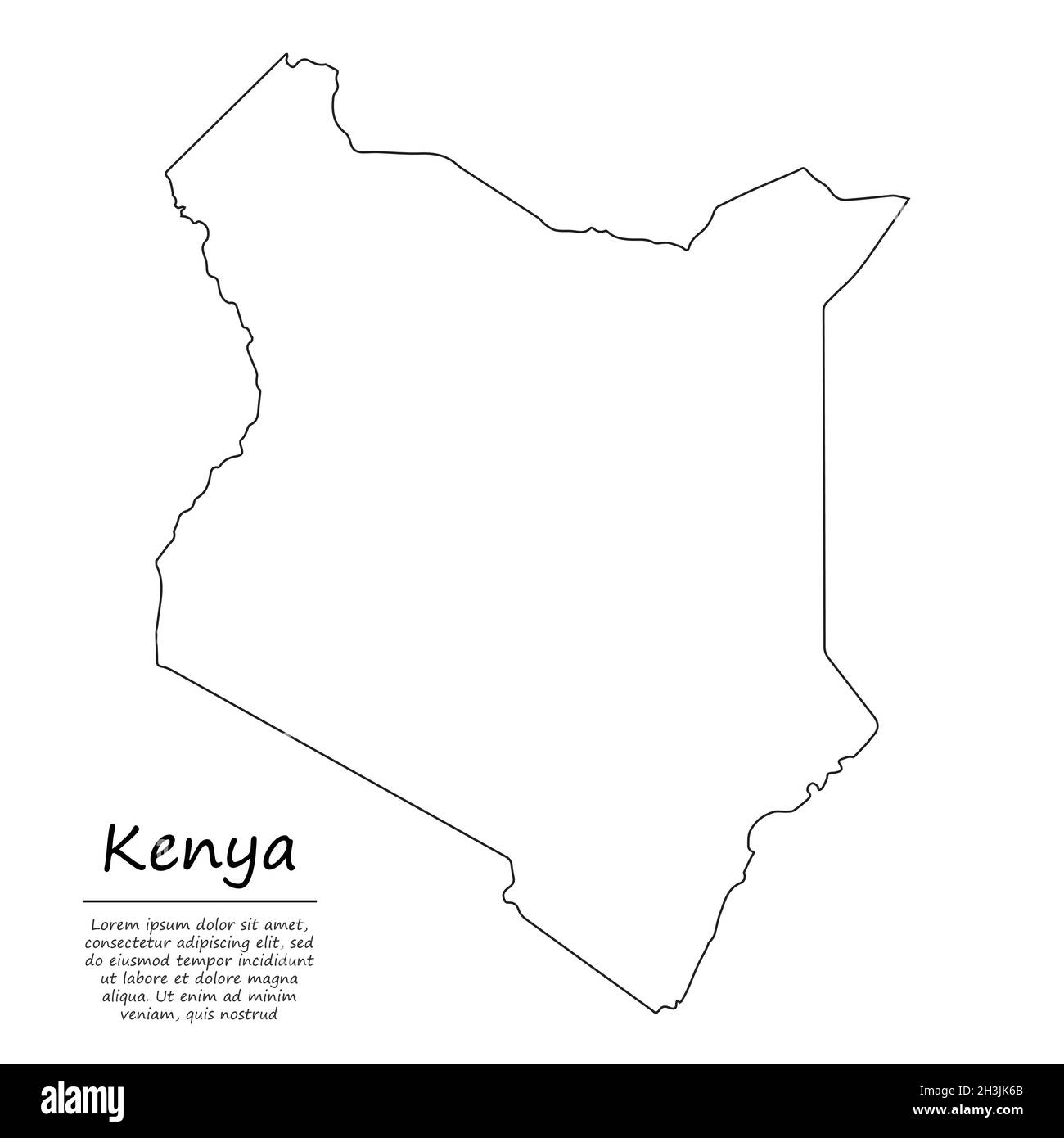 Vintage kenya map Black and White Stock Photos & Images - Alamy