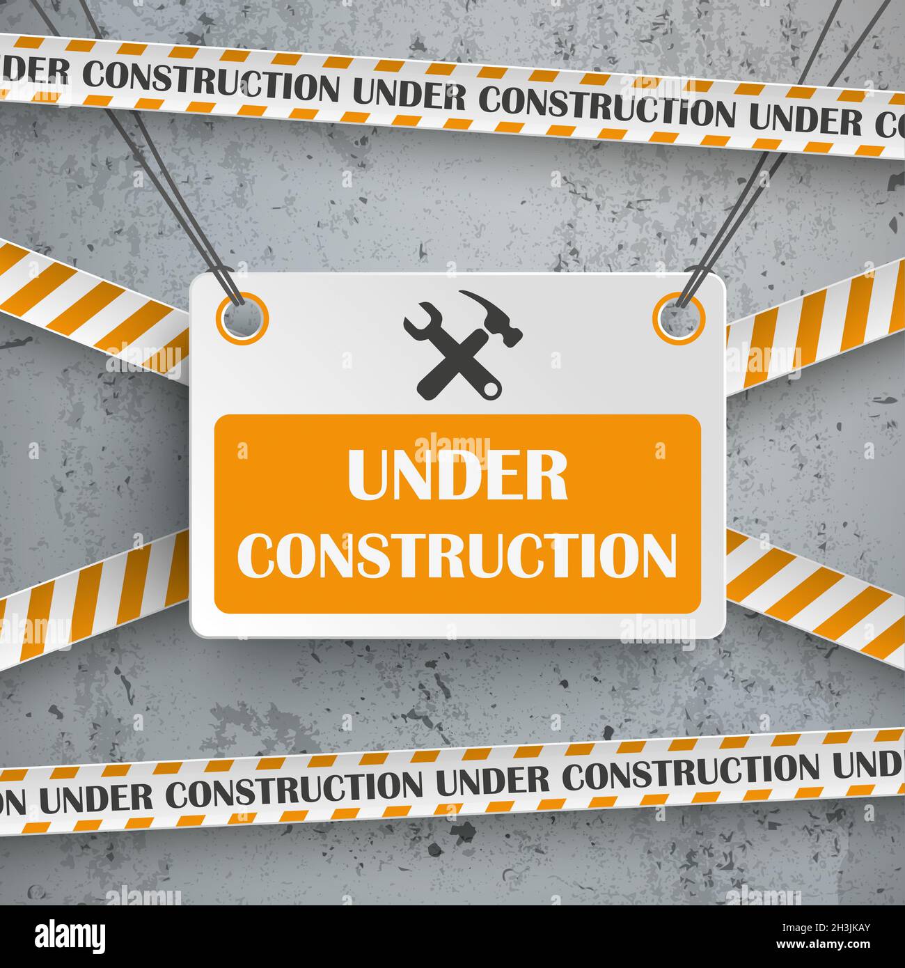 Under Construction Concrete Stock Photo - Alamy