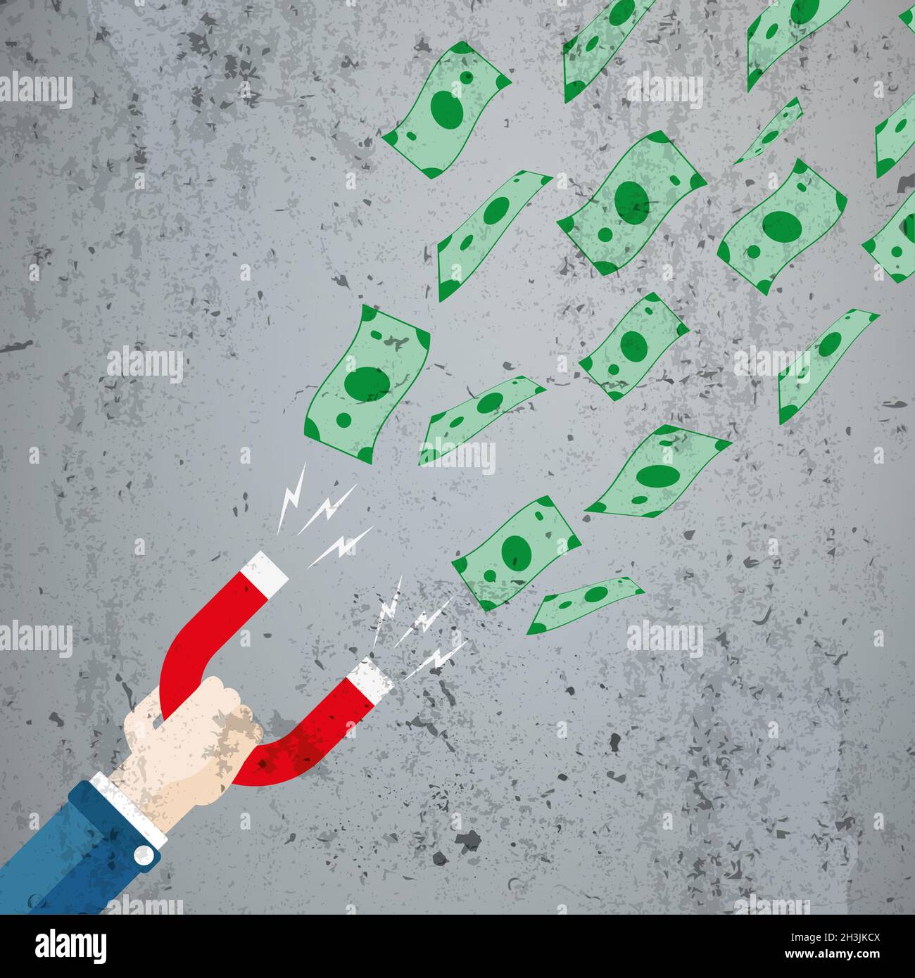 Flat Hand Money Notes Concrete Stock Photo - Alamy