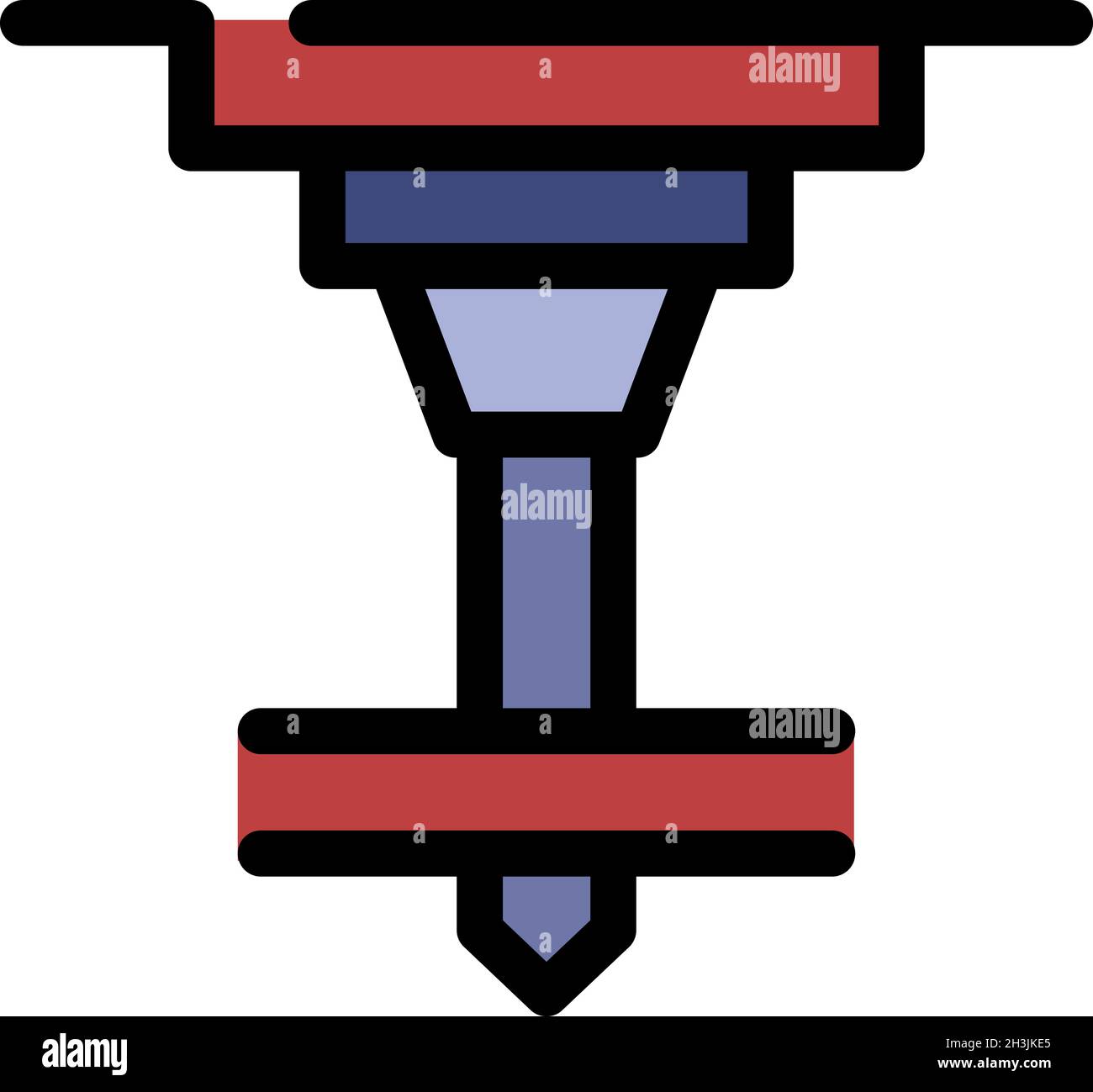 Engineering milling machine icon. Outline engineering milling machine ...