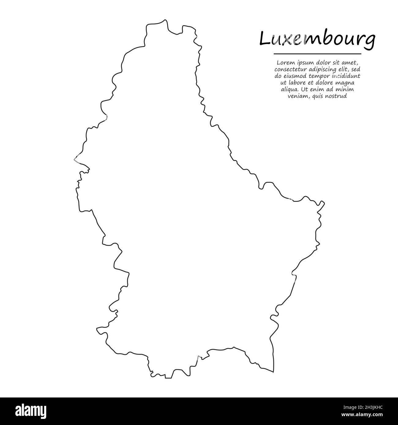 Vintage luxembourg map hi-res stock photography and images - Alamy