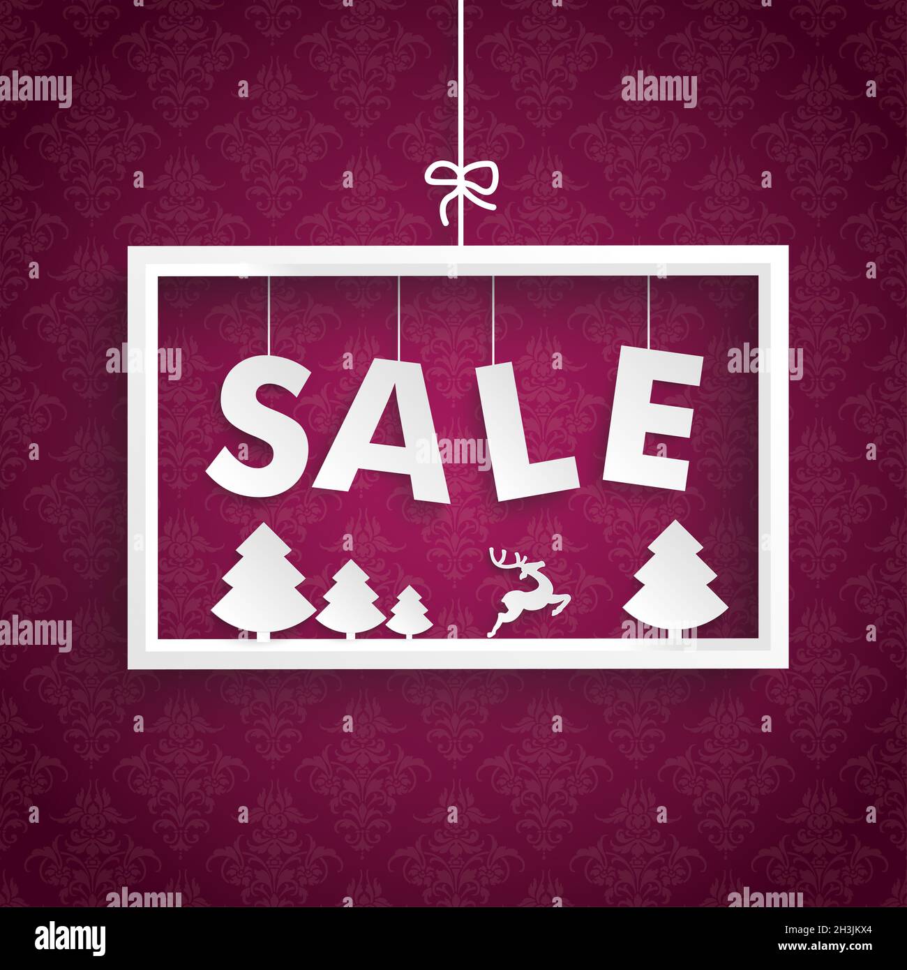 Rectangle tree frame christmas hi-res stock photography and images - Alamy