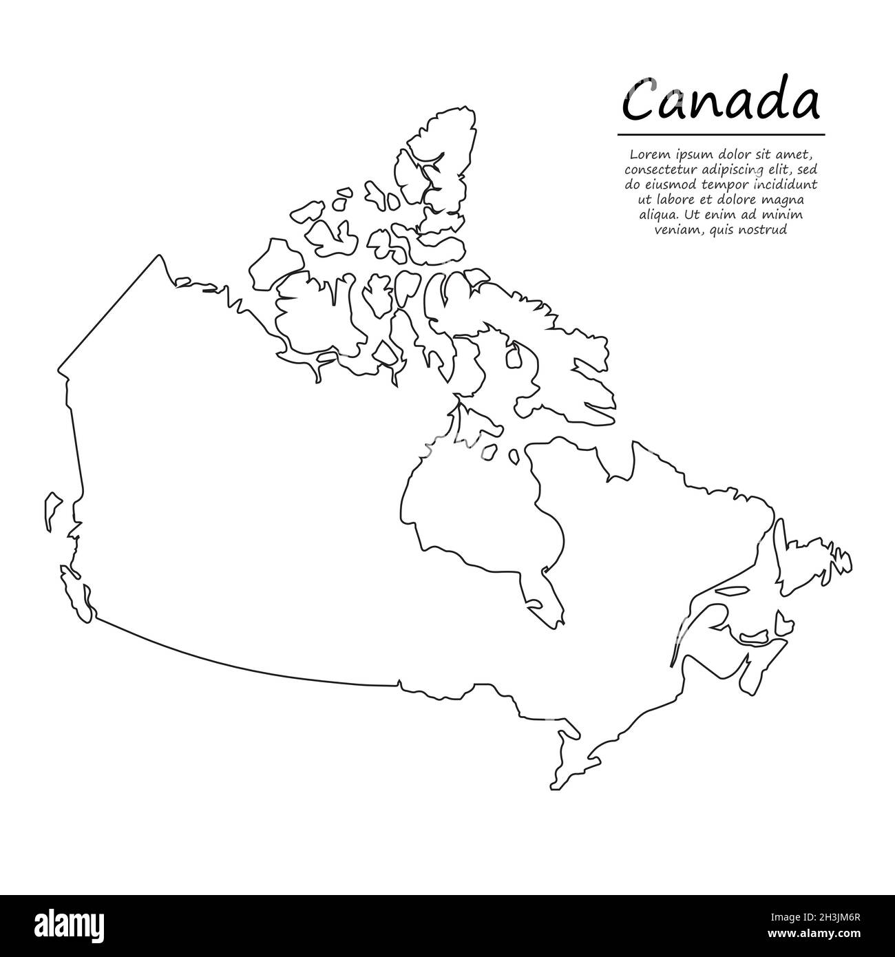 Simple Canada Map